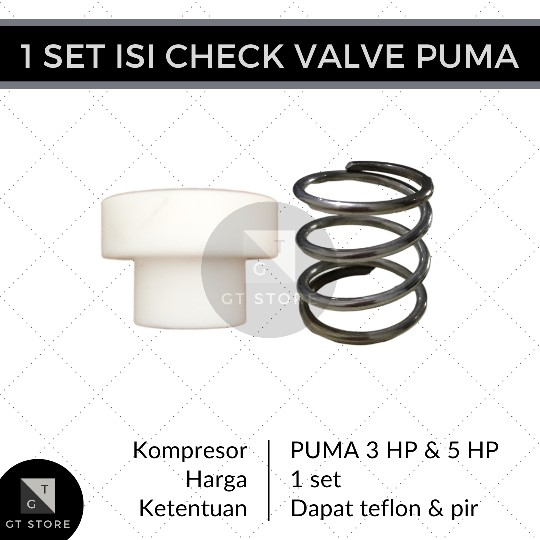 Jual [1 SET] Teflon Pir Isi Check Valve Kompresor Angin PUMA 3 HP 5 HP ...