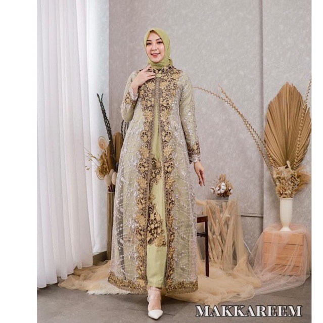 Jual Gamis Tile Makarrem M-3L| Gamis Jumbo Ld 125cm| Gamis Pesta Mewah ...