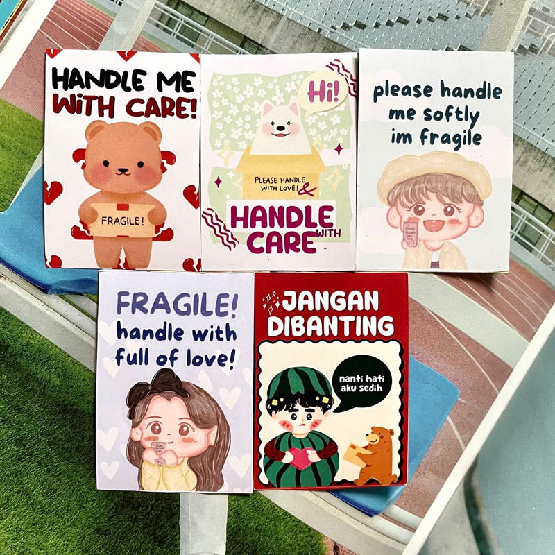 Jual (MINIMAL BELI 10 PCS) sticker fragile lucu aesthethic | Shopee ...