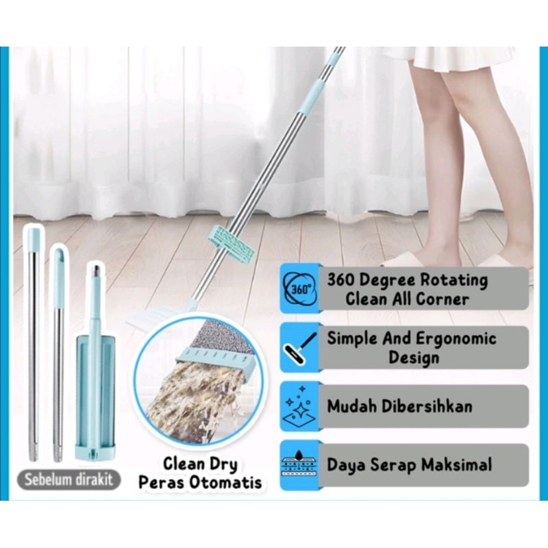 Jual NEW Sapu Pel Lantai ULTRA MOP Microfiber Tarik Praktis | Shopee ...