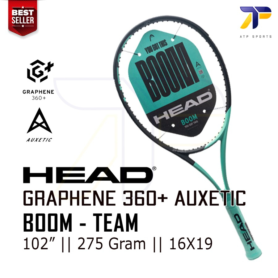 Jual Raket Tenis Tennis Racket HEAD Auxetic BOOM Team L 102 Inch 275 ...