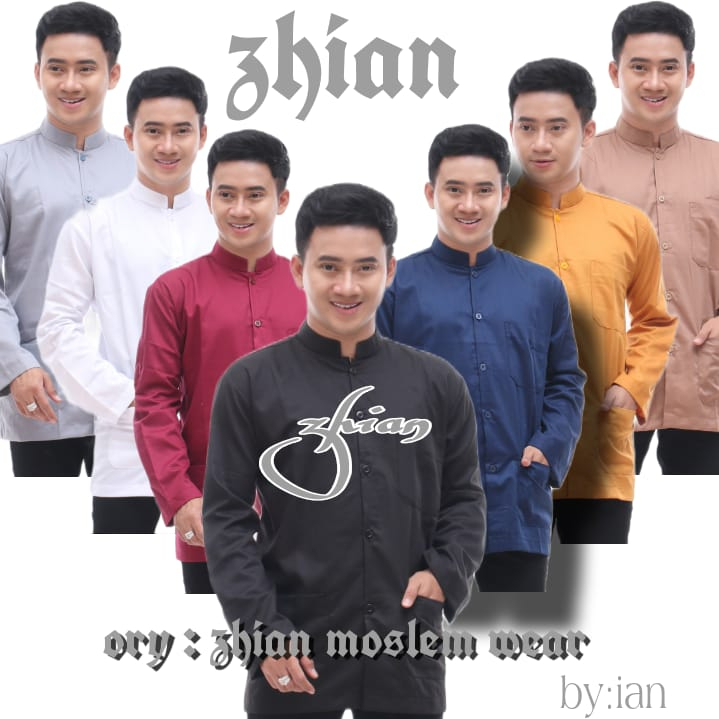 Jual ORIGINAL 100 Persen Baju Koko Model Baju Pria Muslim Haibah Lengan Panjang Jumbo Putih ...