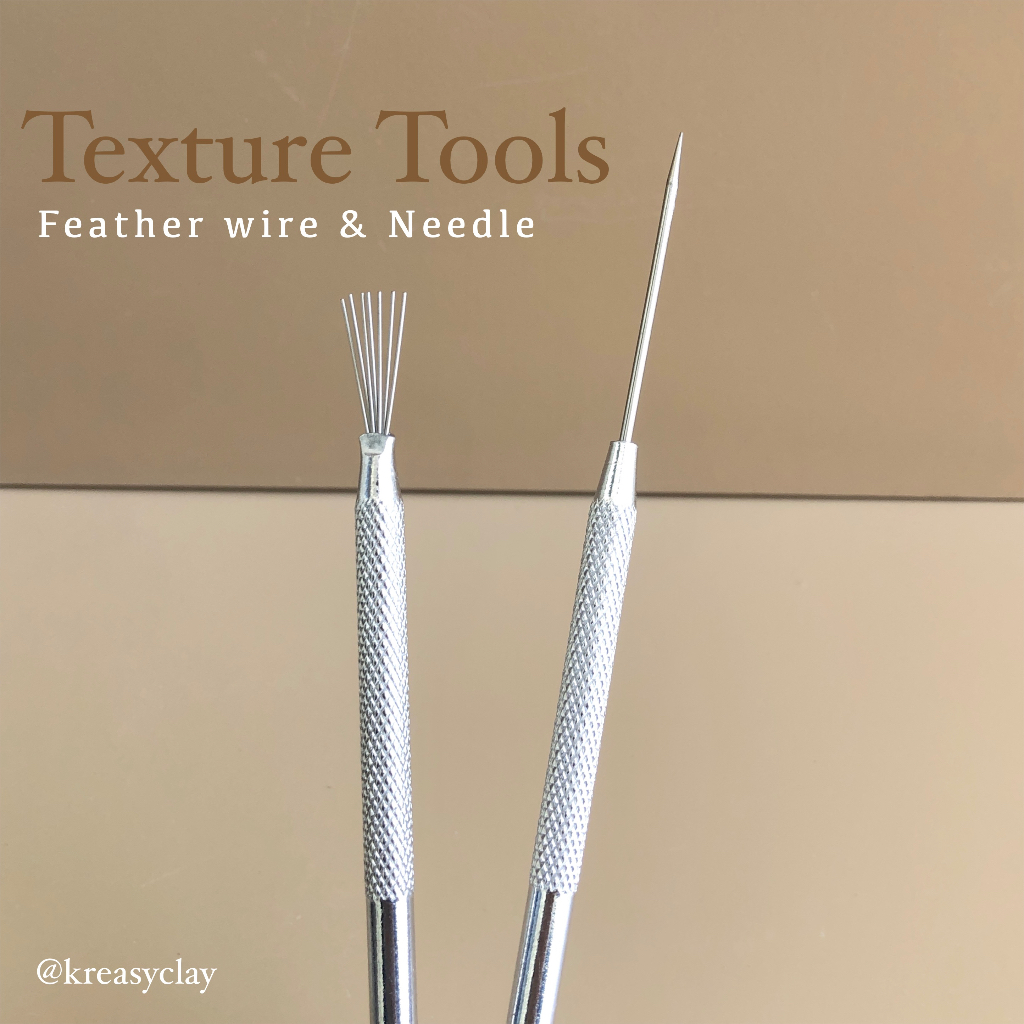 Jual Texture Pottery Tools - Feather Wire - Needle Tool - Detailing ...