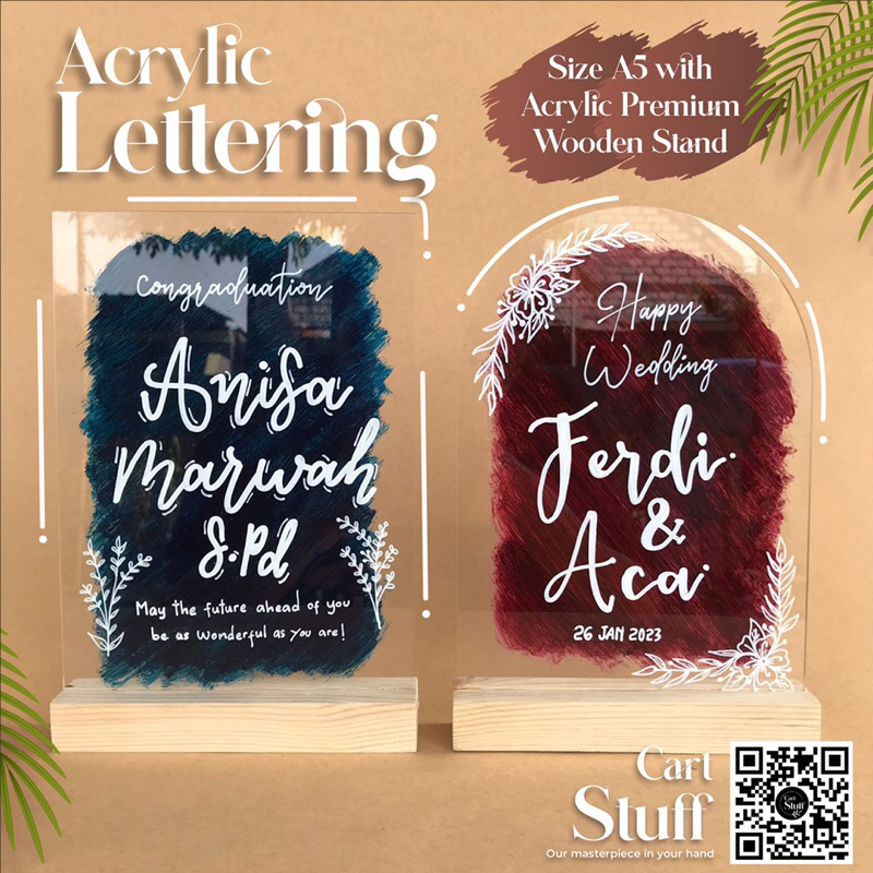 Jual Kado Akrilik Lettering A5| Gift Box | Kado ulang tahun, Kado ...