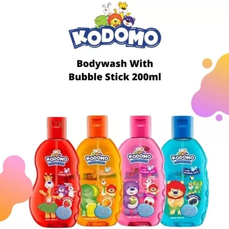 Jual Kodomo body wash gel with bubble stick 200 ml | Shopee Indonesia