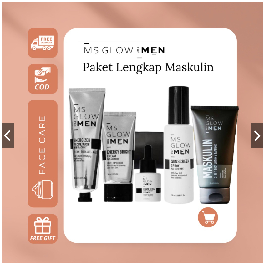 Jual Paket Lengkap Maskulin 5 IN 1 Perawatan Wajah Pria | Shopee Indonesia