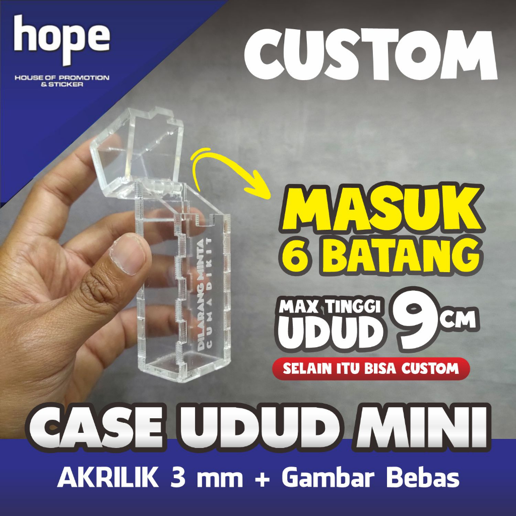 Jual Kotak Rokok Mini - Akrilik 3 mm - Custom Teks/ Gambar | Shopee ...