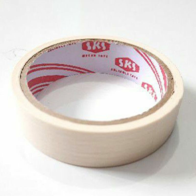 Jual Masking Tape Lakban Kertas SKS & DSP 1 inci 24mmx12meter Termurah ...