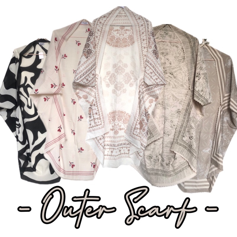 Jual (PART I) Outer scarf motif / outer scarft voal premium / outwear ...
