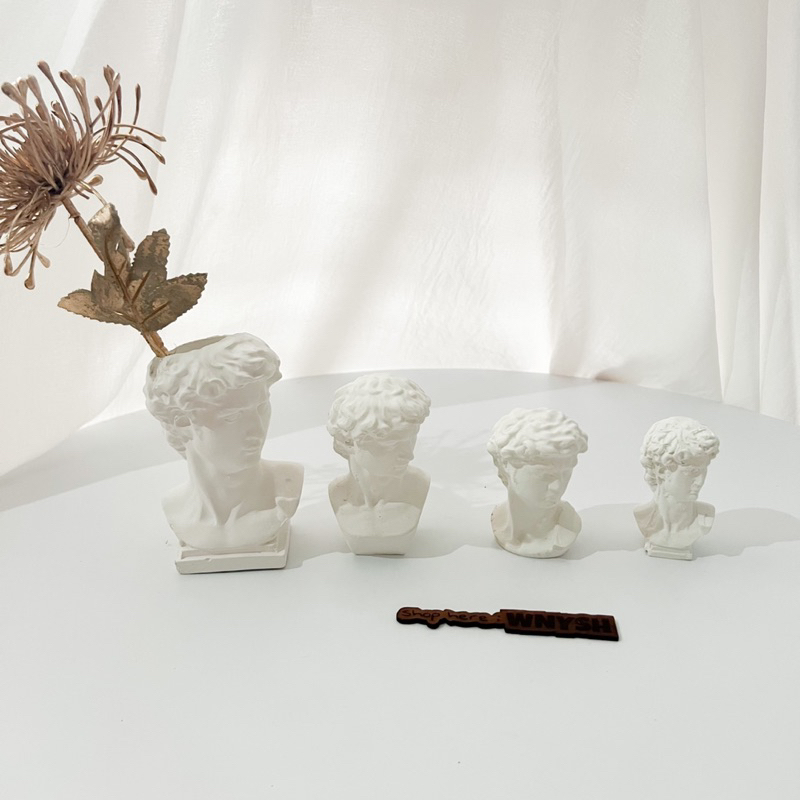 Jual Vas David, storage pen, storage brush Vas aesthetic, Vas kepala ...