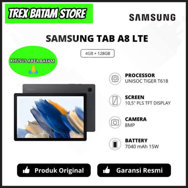 Jual SAMSUNG GALAXY TAB A8 LTE 4/128GB (BATAM) | Shopee Indonesia
