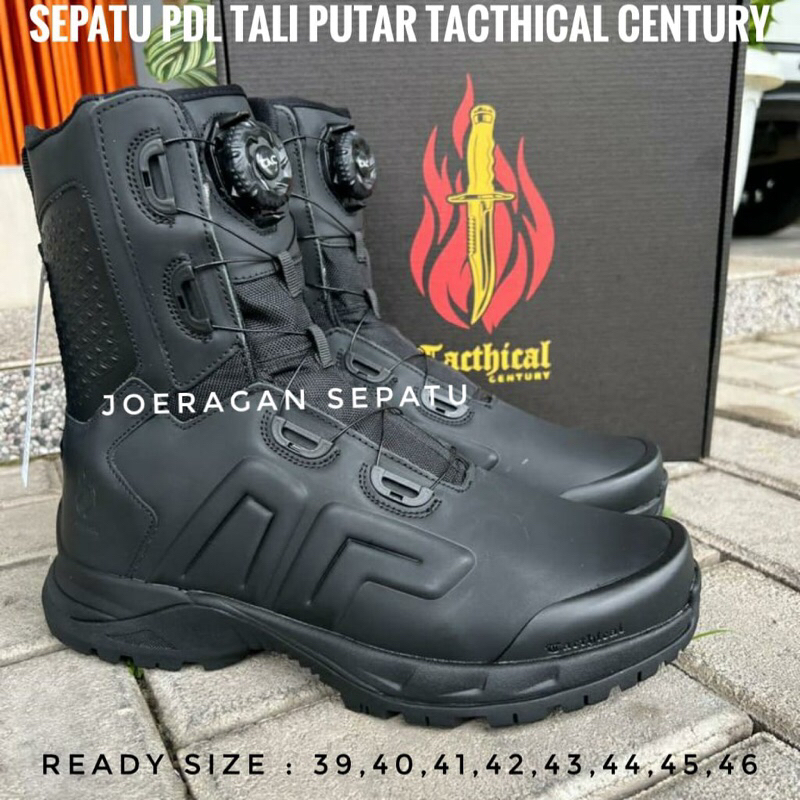 Jual SEPATU PDL TNI POLRI TALI PUTAR TACTICAL CENTURY KULIT ASLI SEPATU ...