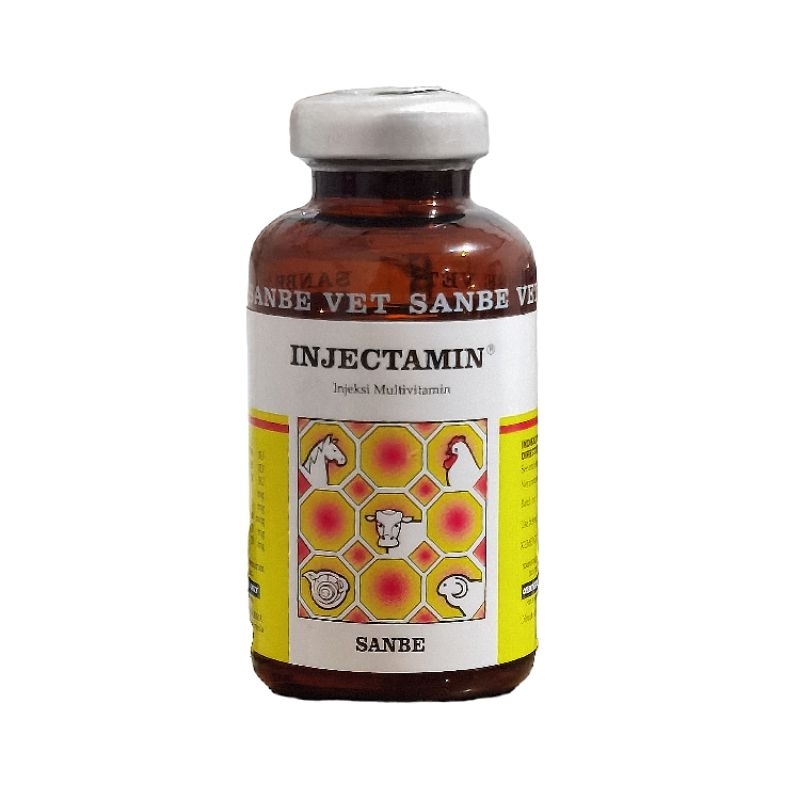 Jual Injectamin 20 ML - Vitamin Injeksi Sanbe Untuk Hewan | Shopee ...