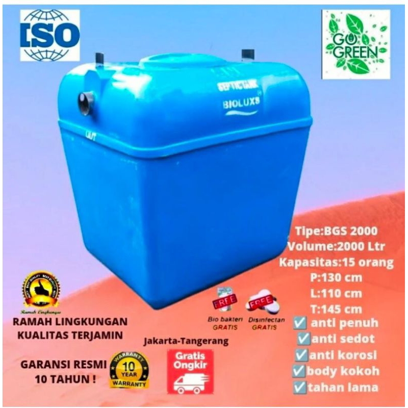 Jual septictank biotech, biofil BGS 2000 Liter | Shopee Indonesia
