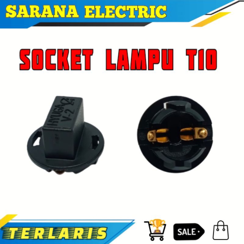 Jual FITTING LAMPU MOBIL SOCKET T10 TWIST LOCK SOKET DASHBOARD SPEDO ...