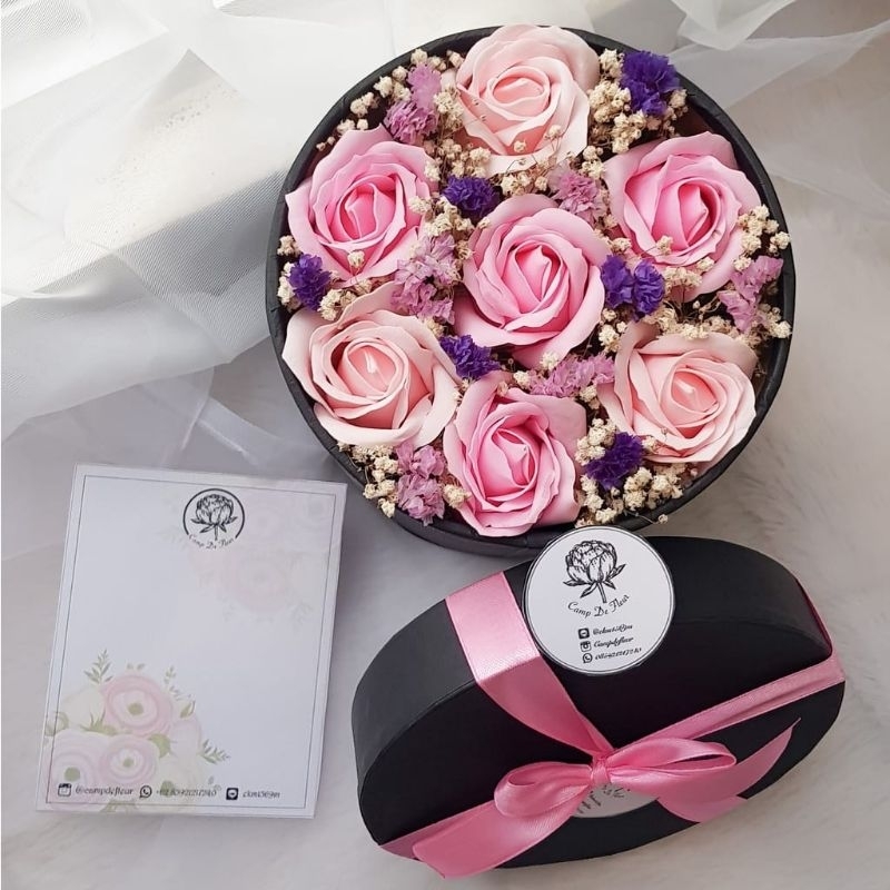 Jual bloom box soap buket bunga sabun | Shopee Indonesia