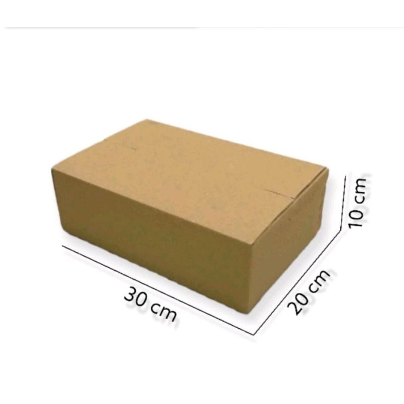 Jual Kardus box Ukuran 30x20x10 cm Single wall polos | Shopee Indonesia