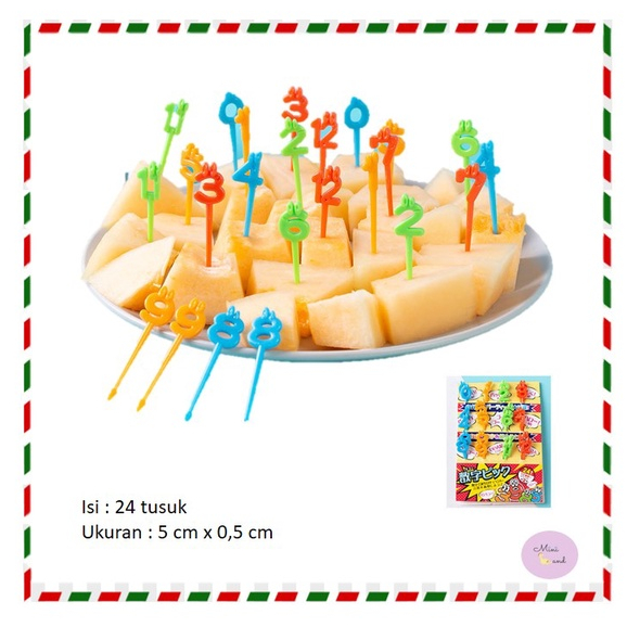 Jual Tusukan Bento dan Buah/ Garpu Buah Bentuk Lucu/ Tusukan Hiasan ...