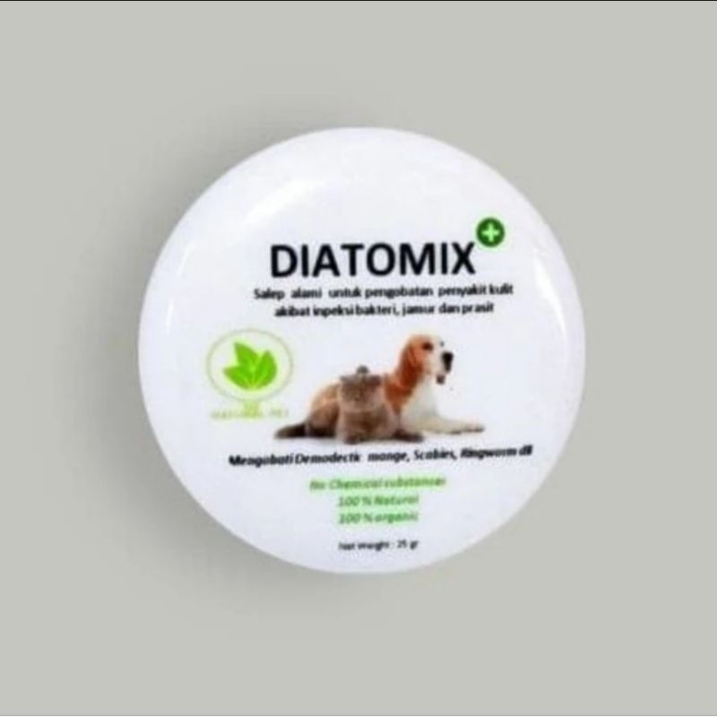 Jual Diatomix 25gr Obat Salep Jamur Scabies Demodex Kucing Anjing Kelinci Hewan | Shopee Indonesia