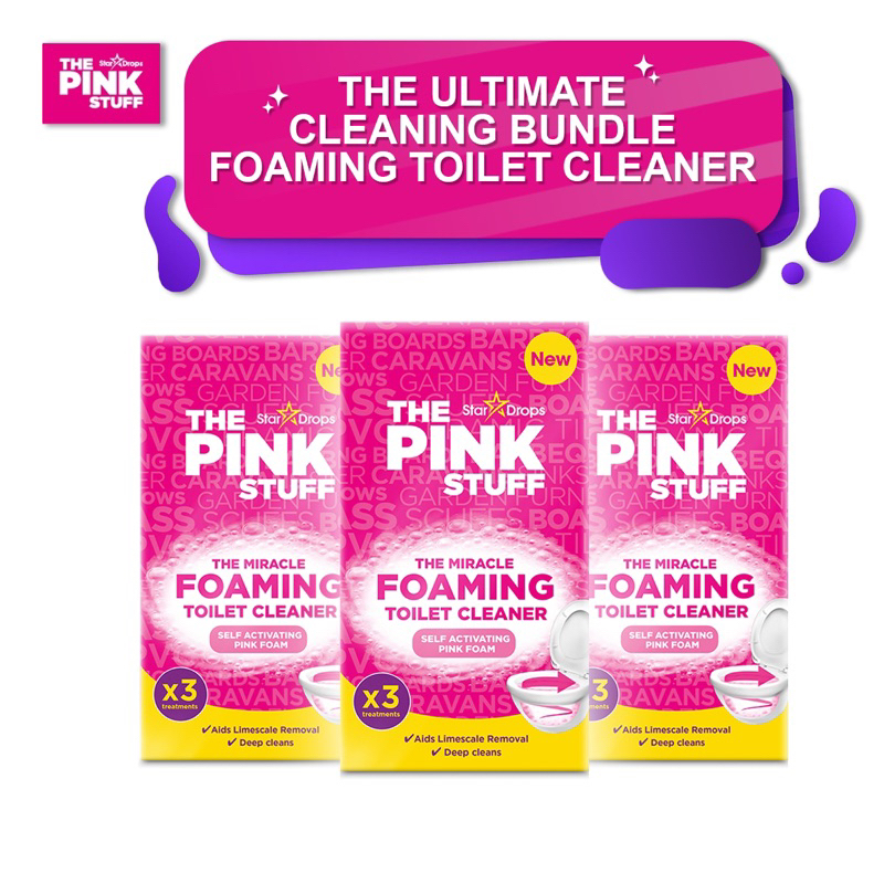 Jual The Pink Stuff Ultimate Cleaning Bundle Foaming Toilet Cleaner ...