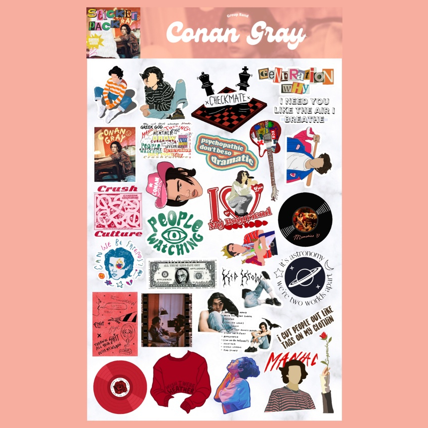 Jual Conan Gray Sticker Sheet | Shopee Indonesia