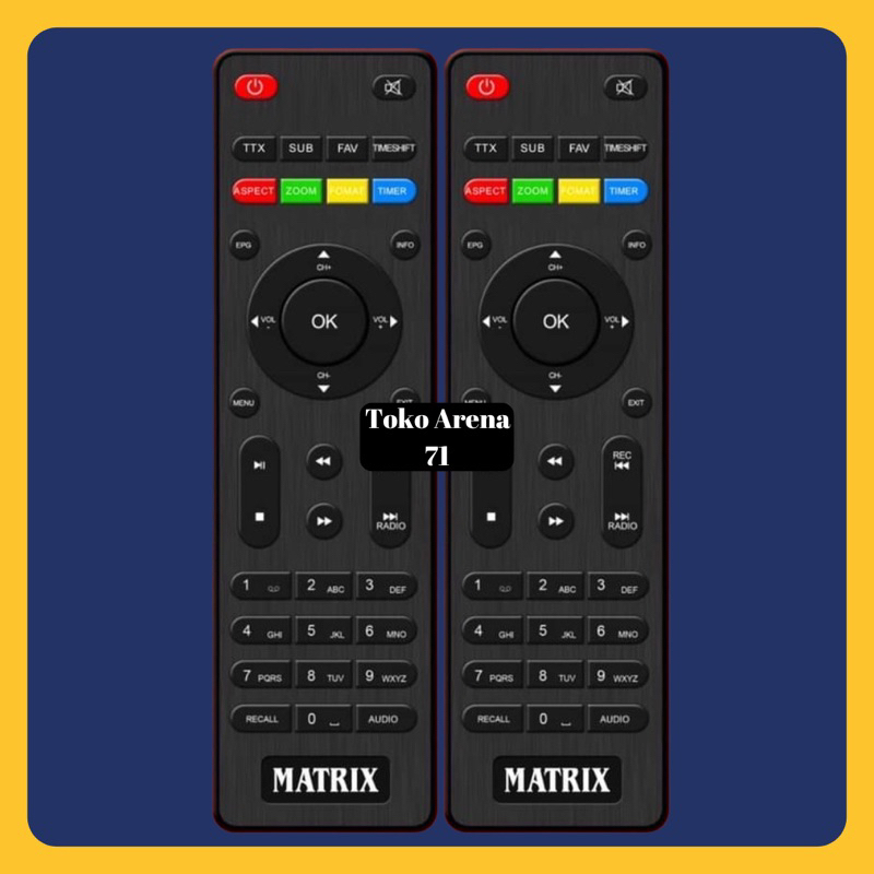 Jual Remote Matrix Apple ORIGINAL Asli remot Set top box SUPER HD STB ...