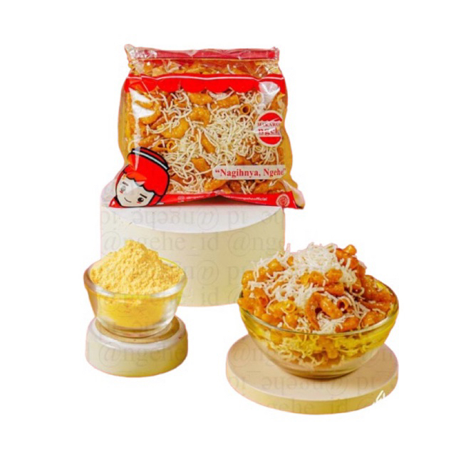 Jual Makaroni Ngehe Kering Mix Bihun Krenyes Kemasan Bungkus | Shopee ...