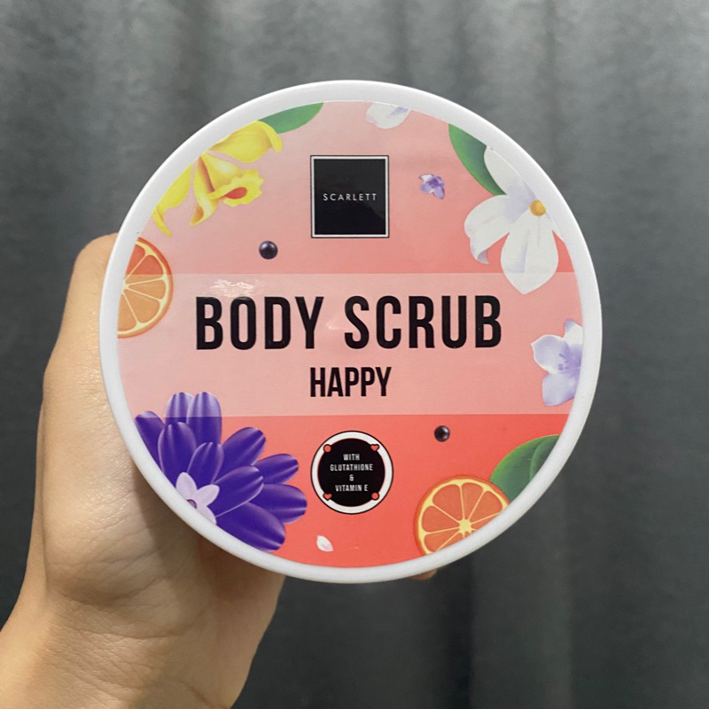 Jual Scarlett Body Shower Scrub Lotion Happy Coffee Freshy Brightening ...