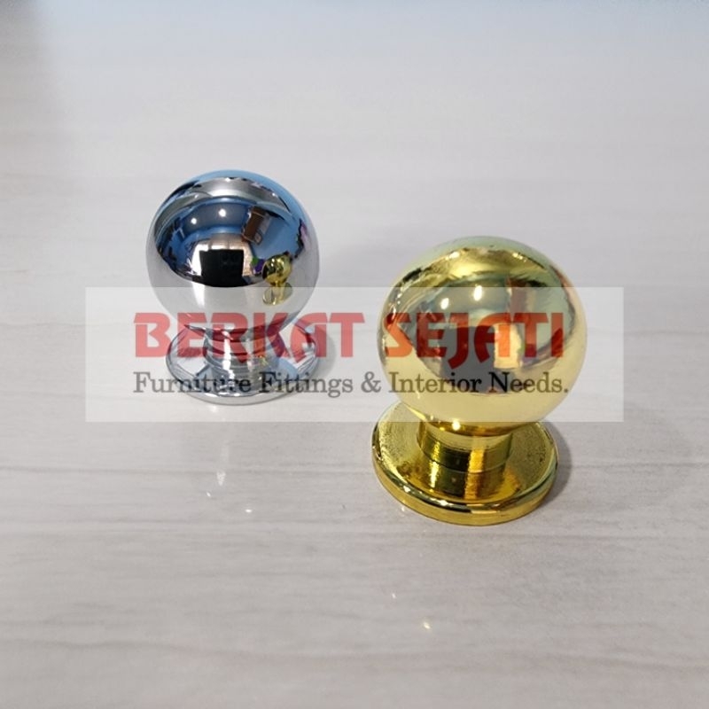 Jual Tarikan Handle Knob Antik Bola Bulat Pentol Pintu Laci Lemari 5026 ...