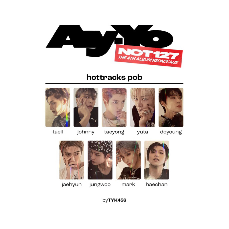 Jual PO PC PHOTOCARD POB HOTTRACKS AY-YO NCT 127 JAEHYUN TAEYONG MARK HAECHAN DOYOUNG JUNGWOO ...