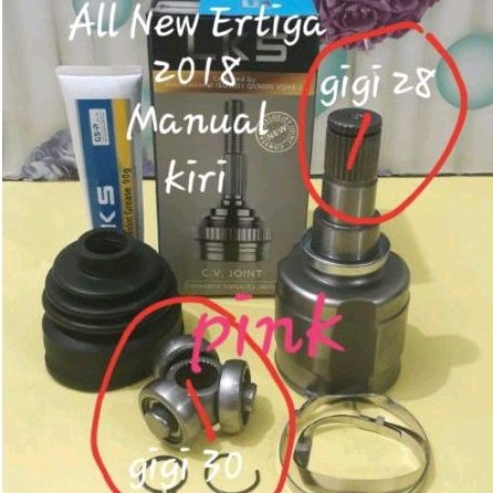 Jual Cv Joint Dalam Inner As Roda Depan Dalam Suzuki All New Ertiga Manual Kiri 2018 | Shopee ...