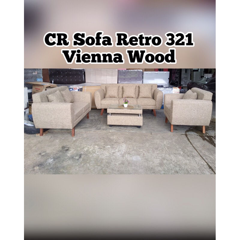 Jual Sofa Retro 321 Minimalis Vienna + Meja | Shopee Indonesia