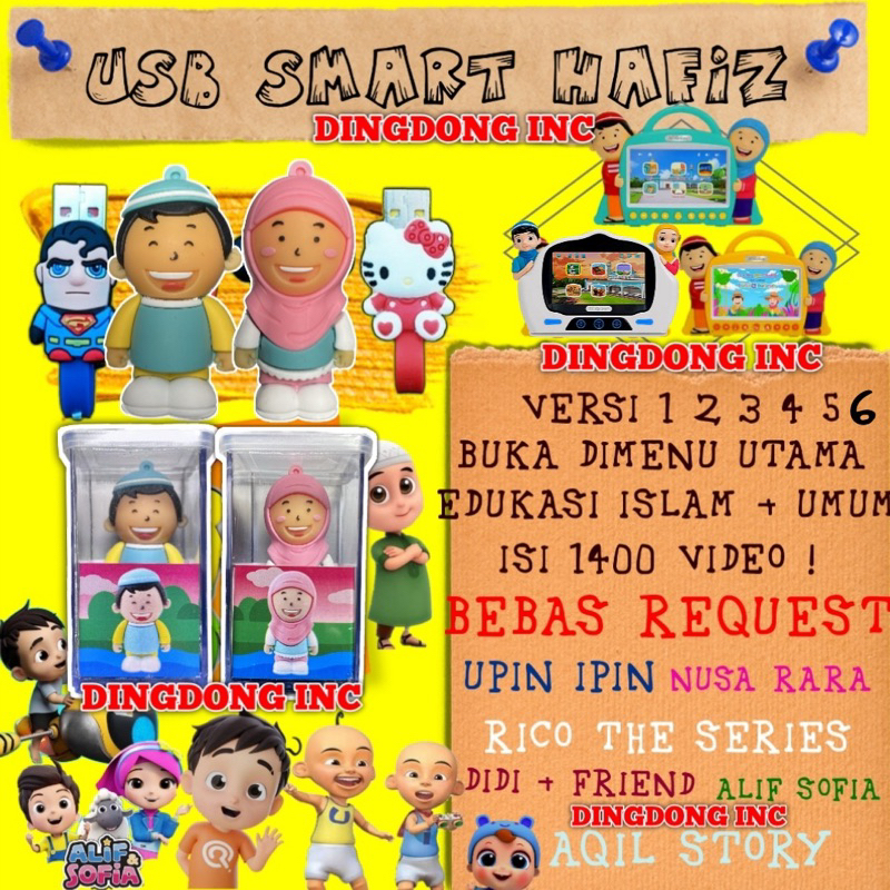 Jual USB 32GB VERSI 1 2 3 4 5 6 SMART HAFIZ KARAKTER SMARTHAFIZ RESSA ...