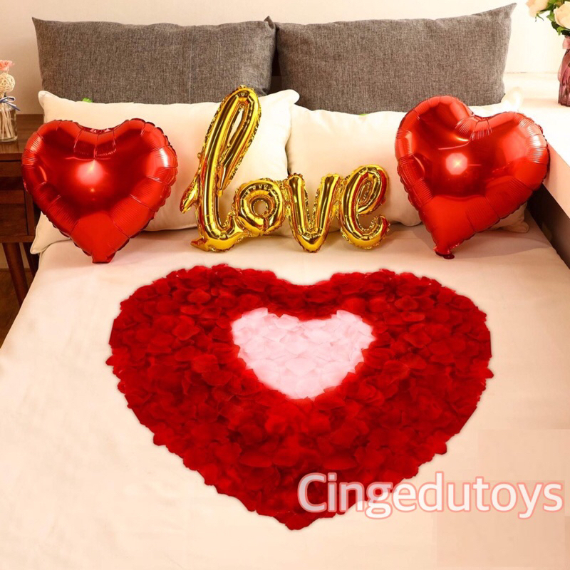 Jual paket balon dekorasi happy valentine / anniversary / happy wedding ...