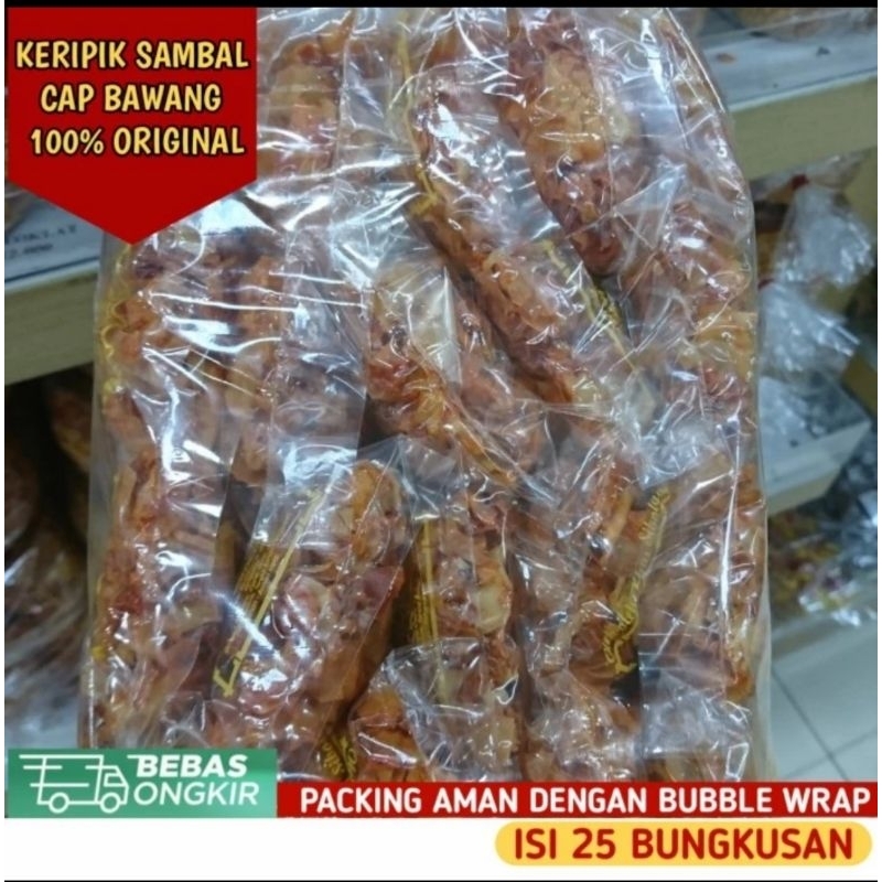 Jual Keripik Sambal Sibolga Cap Bawang kemasan 25 Bungkusan | Shopee ...