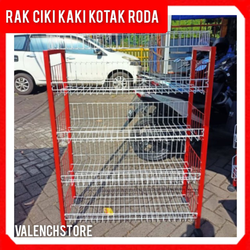 Jual Rak Ciki Besi/ Rak Serbaguna Mini Market / Rak Display Roda Susun ...