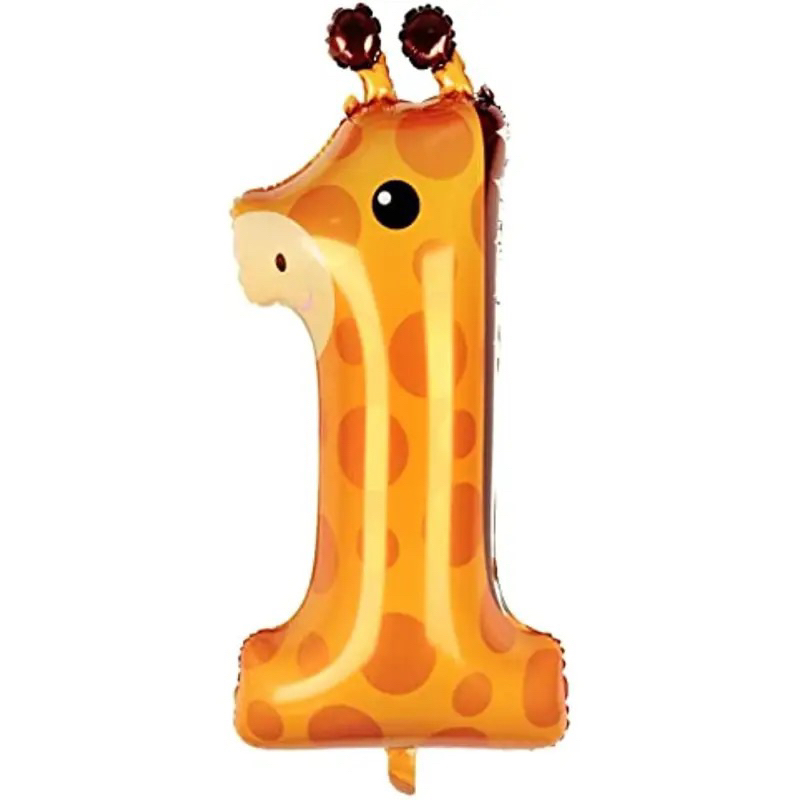 Jual BALON ANGKA SATU (1) JERAPAH 100cm | Shopee Indonesia