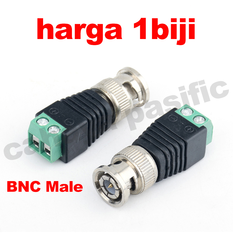 Jual Konektor Jack DC BNC Male / CCTV Connector / Video Balun Coaxial | Shopee Indonesia