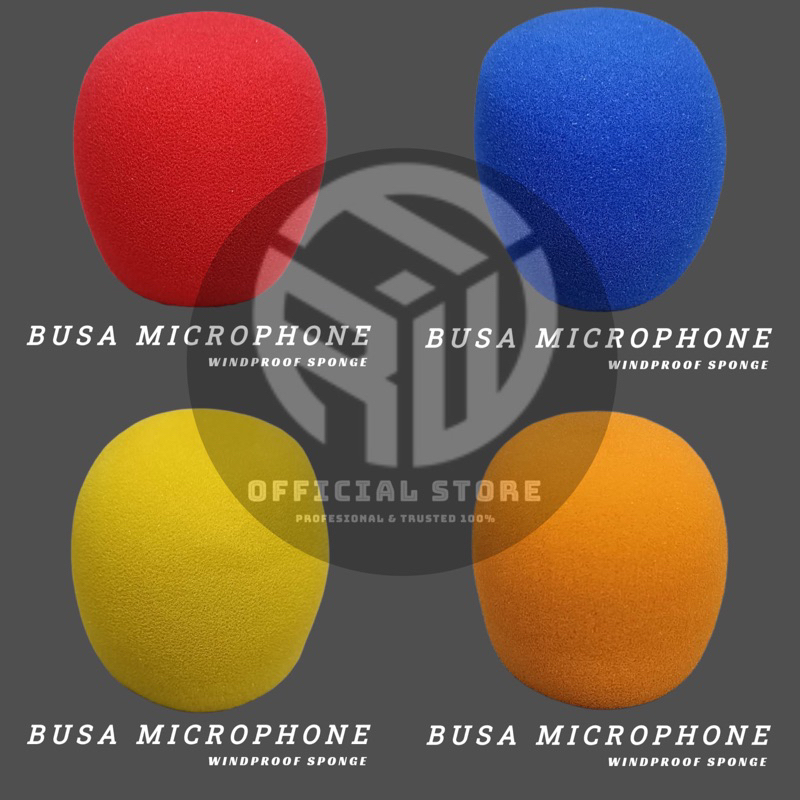 Jual BUSA MICROPHONE / BUSA MIC BAHAN SPONGE TEBAL BISA DICUCI BERKALI ...