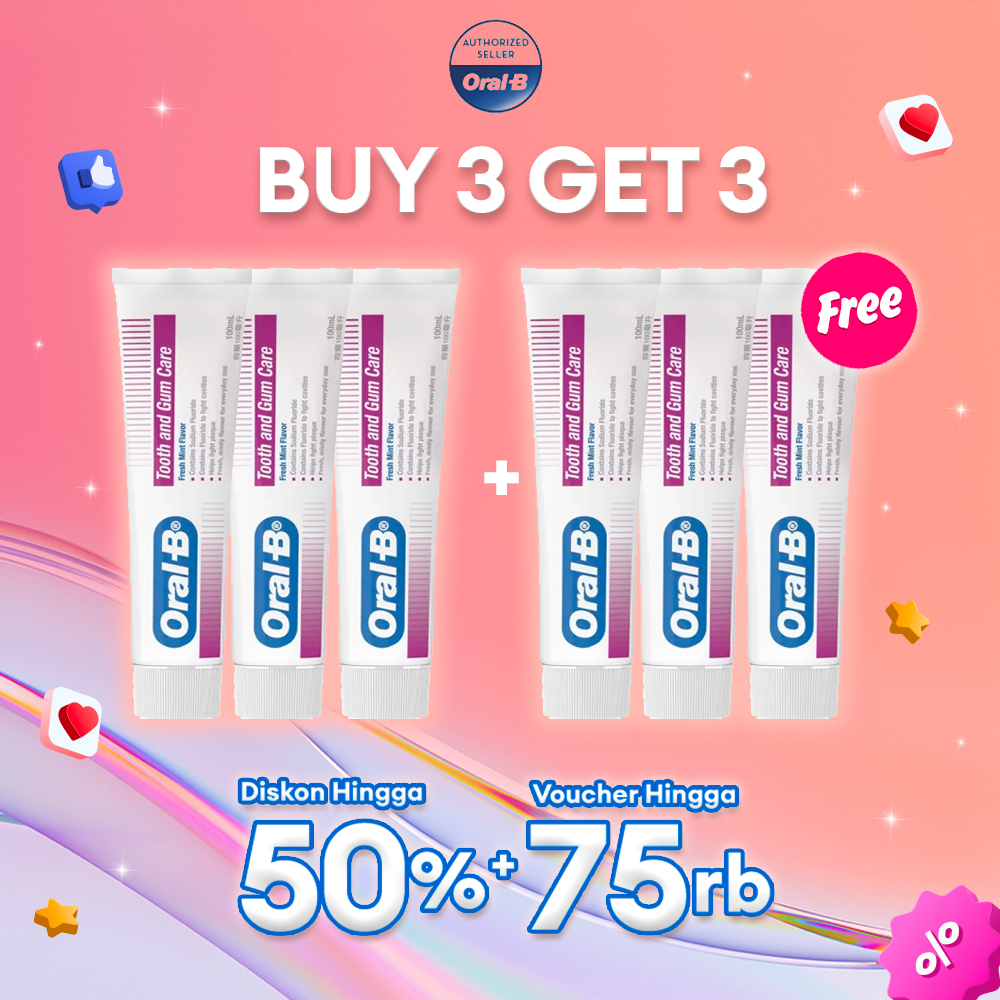 Jual Oral-B Pasta Gigi Tooth and Gum Care Paste 100ml- Isi 6 | Shopee ...