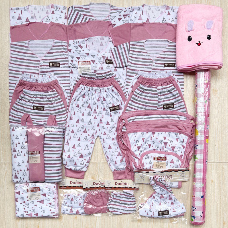 Jual 50 PCS Baju Bayi baru lahir Paket hemat DUSTY PINK NEW Baby Paket ...