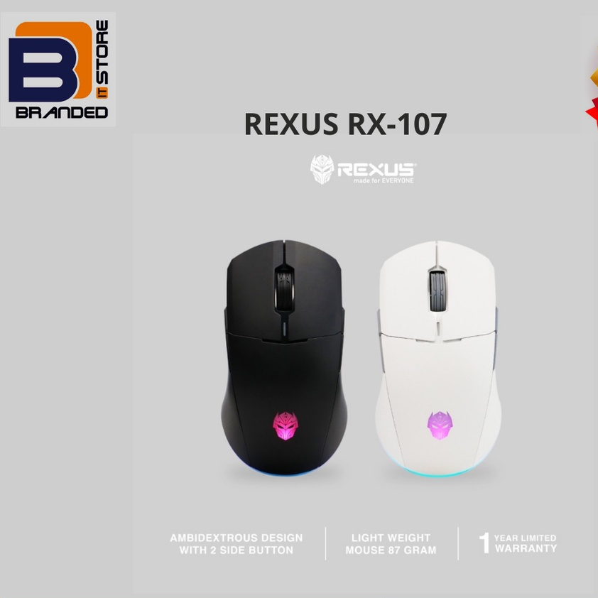 Jual Rexus Arka 107 II Dual Gaming Mouse Wireless Wired RX107 RGB ...