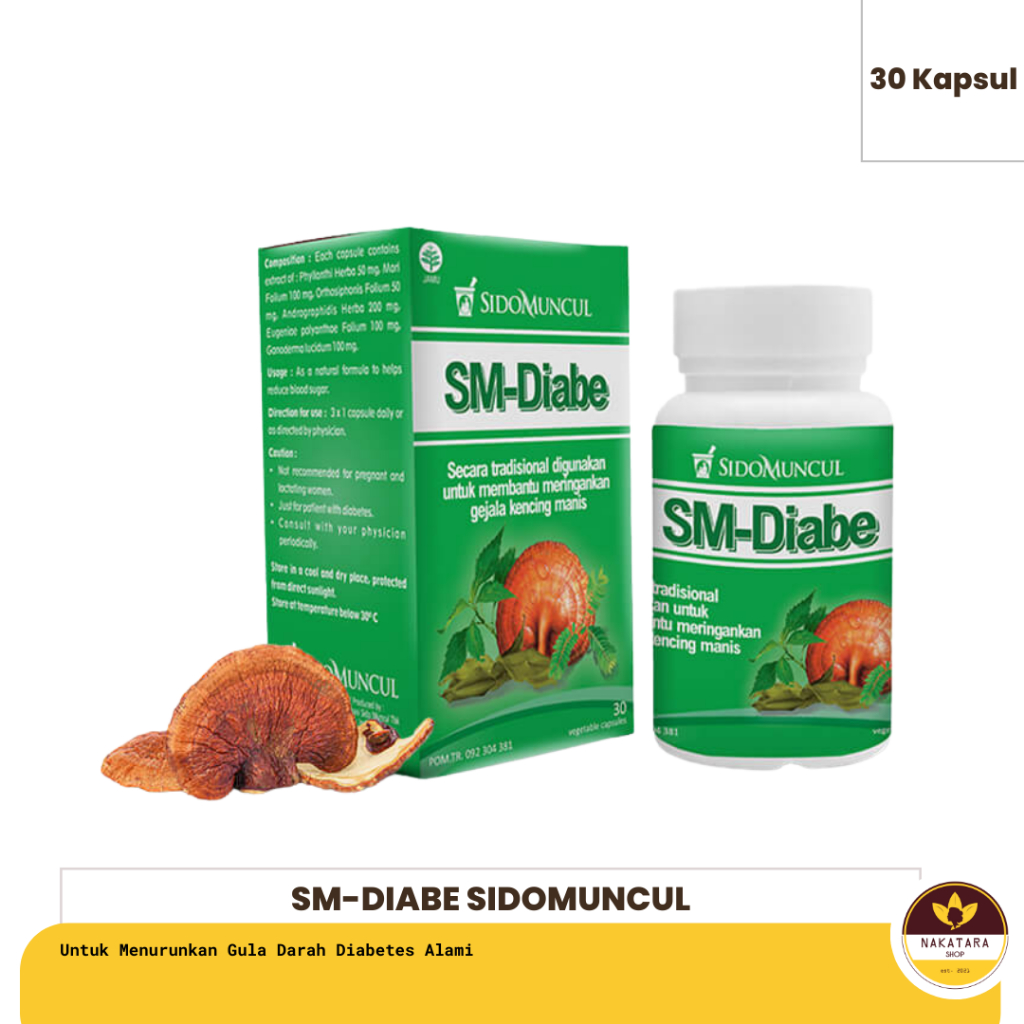 Jual SM DIABE SIDO MUNCUL ISI 30 KAPSUL | Shopee Indonesia