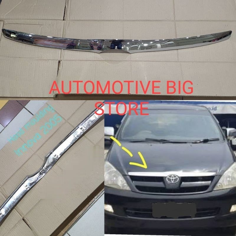 Jual hood moulding list kap mesin Innova Lama 2005 2006 2007 Model ori ...