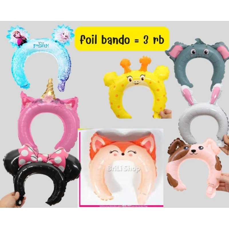 Jual balon bando kelinci frozen unicorn | balon bando ultah | balon ...