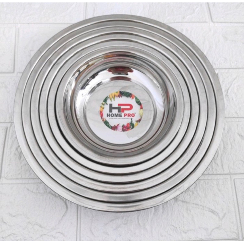 Jual deep plate / piring makan dalam / piring kukus ikan tim stainless ...