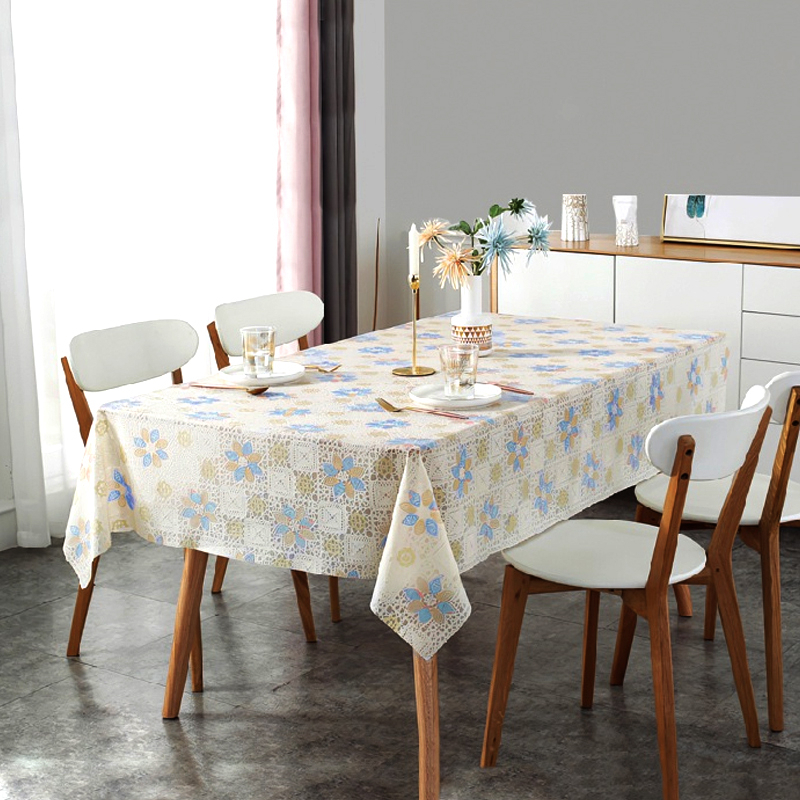 Jual Taplak Meja Makan Kotak Persegi Anti Air Alas PVC / Square Tables ...