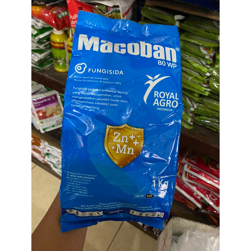 Jual Fungisida macoban blue/ mancozeb 80WP 1kg | Shopee Indonesia