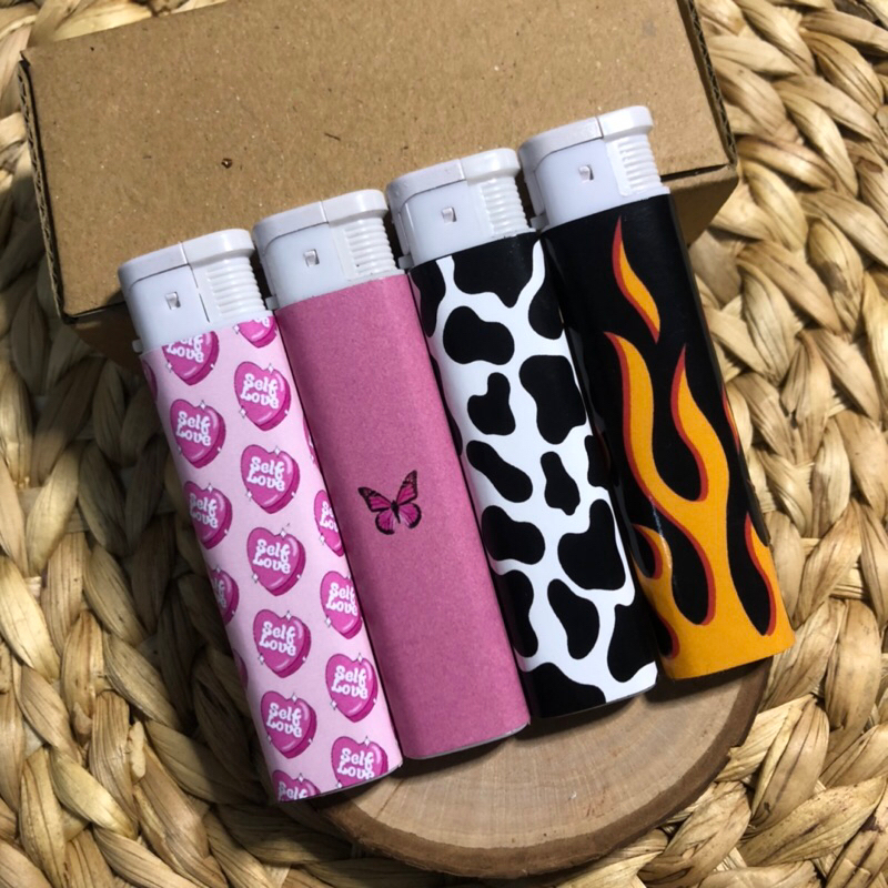 Jual (TANPA PO) Korek bara api pink / Korek custom/ Korek Unik / Kado ...