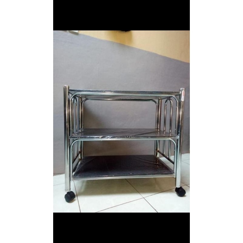 Jual Meja TV Stainless plus / rak tv / rak serbaguna MURAH | Shopee ...